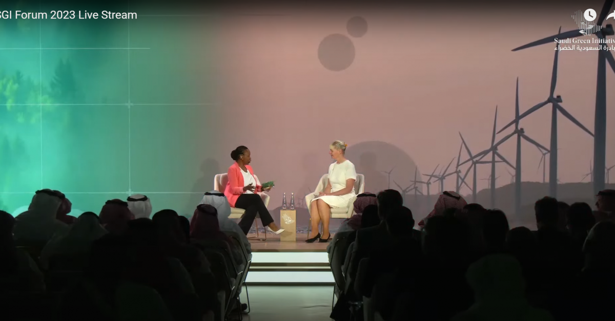 COP28: Dr Angela Wilkinson opens Saudi Green Initiative with fireside ...