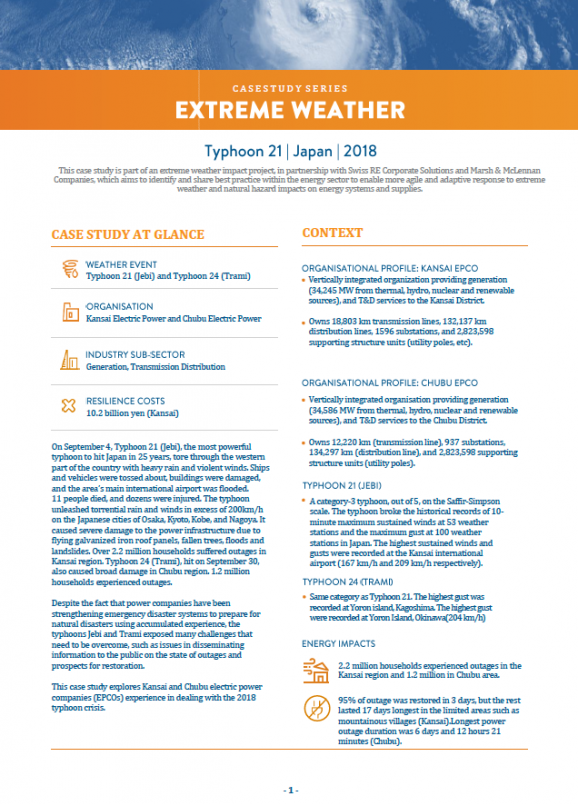 Extreme Weather | World Energy Council