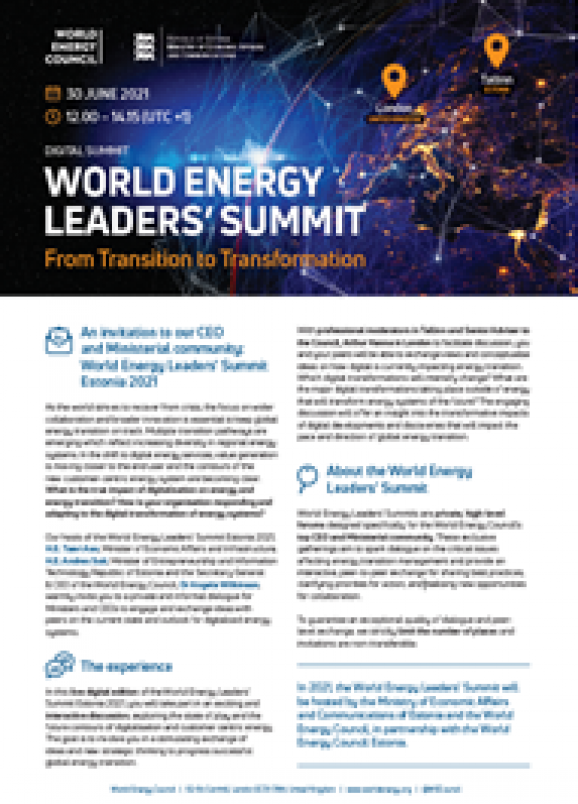 World Energy Leaders Summit | World Energy Council