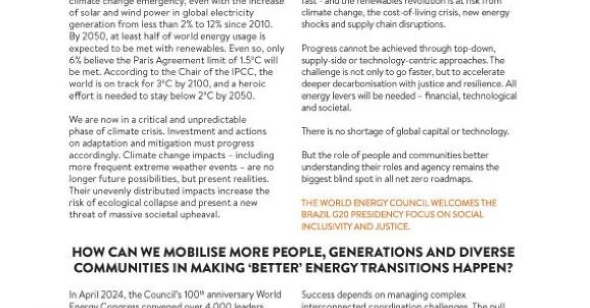 Humanising Energy: A look at the G20 Agenda | World Energy Council